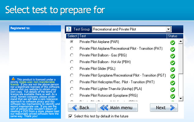 FAA Written Test Preparation - Private Pilot
