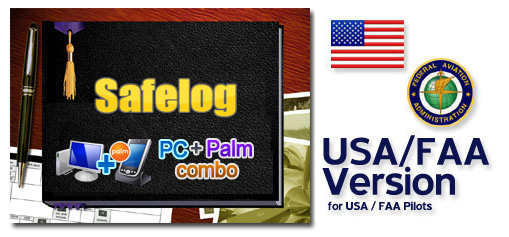 Safelog FAA and JAA Pilot Logbook Software * PDA