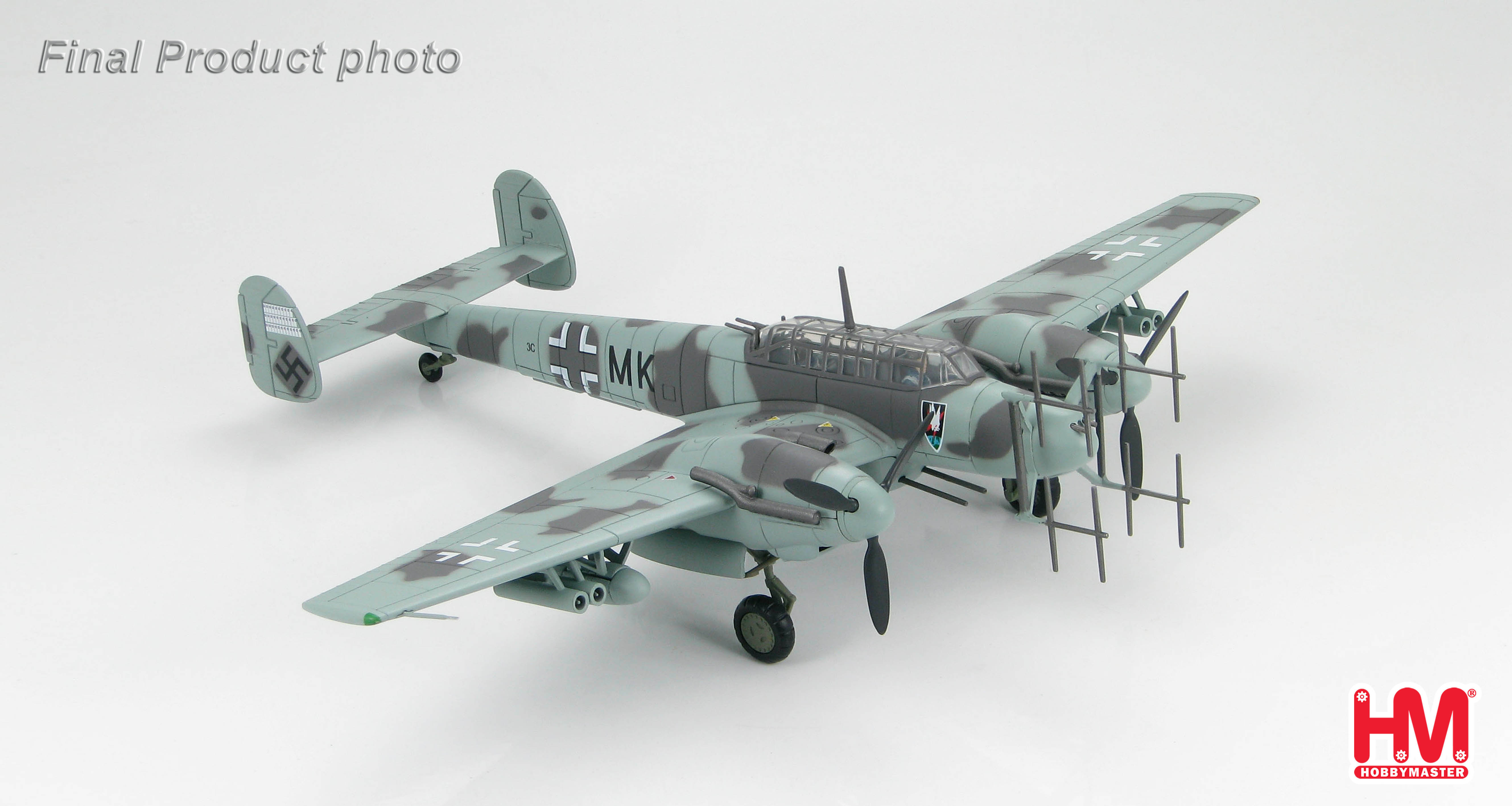 2 X flexible 7.9-mm MG 81 machine-guns in rear cockpit.