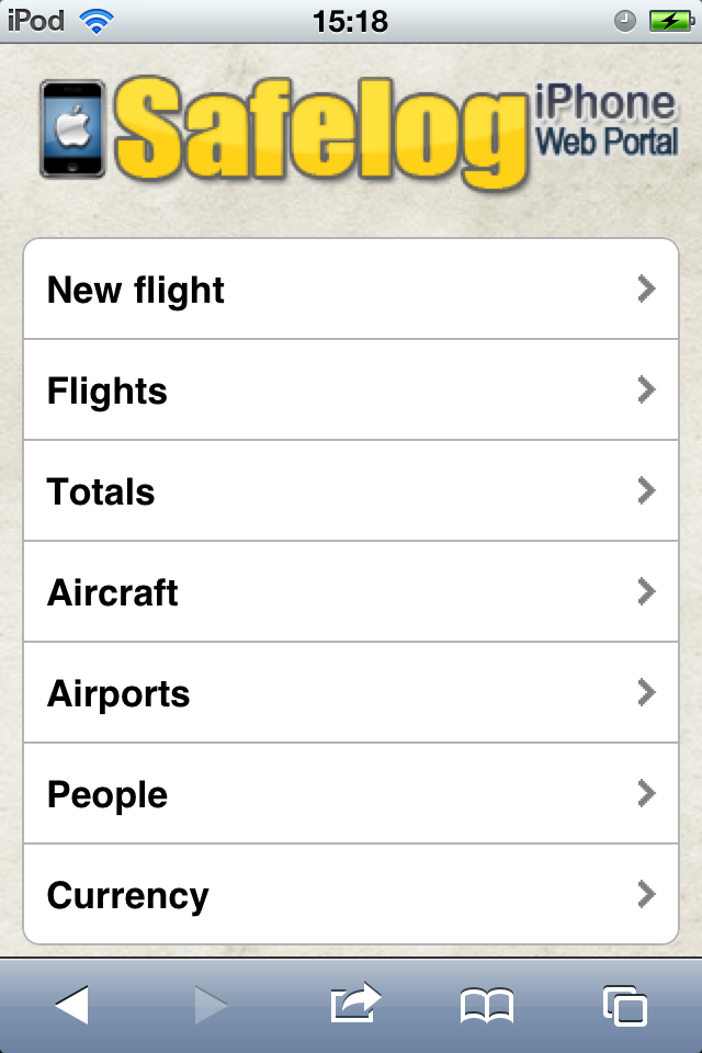 Safelog for iPhone (Web Portal Version)