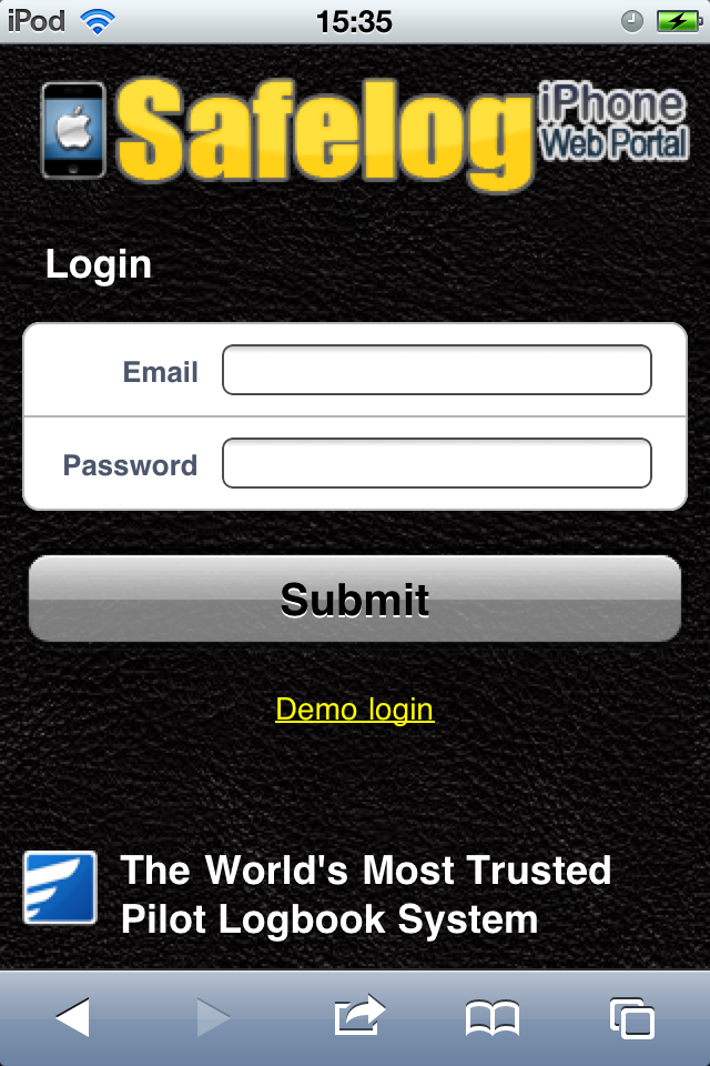 Safelog for iPhone (Web Portal Version)